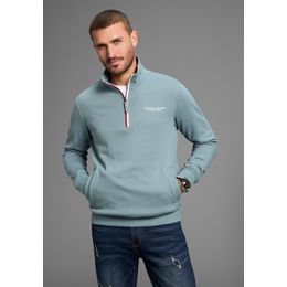 Bruno Banani Herren Sweatshirt "Sweat Toyer", blau, Gr. M, bedruckt, Sweatware, Obermaterial: 60% Baumwolle, 40% Polyester, Sweatshirts