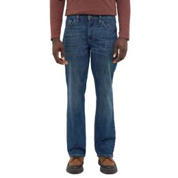 Mustang Herren Straight-Jeans "Herren Style Big Sur Straight"703 mittelblau, Gr. 38, unifarben, Denim/Jeans, 99% Baumwolle, 1% Elasthan, Jeans