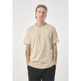 Cleptomanicx Herren T-Shirt "Ligull Regular", grau, Gr. M, bestickt, 100% Baumwolle, Shirts, mit kleiner Logo-Stickerei
