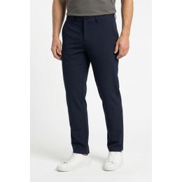 OLYMP Herren Chinohose "Jogg Jersey Toronto"marine, Gr. 32, unifarben, Jersey, Obermaterial: 50% Viskose, 45% Polyester, 5% Elasthan, Hosen, slim