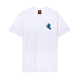 Santa Cruz Herren T-Shirt "SCREAMING HAND CHEST SP26 NEW", wei&szlig;, Gr. S, Obermaterial: 100% Baumwolle, Shirts, f&uuml;r Erwachsene, sportlicher Schnitt,