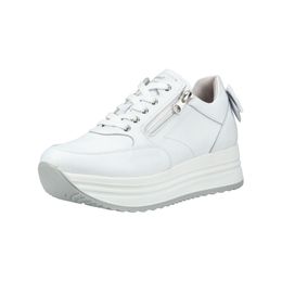 Nero Giardini Damen Plateausneaker "Nero Giardini Sneaker Leder", Gr. 37, wei&szlig;, Leder, Schuhe