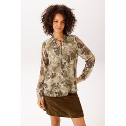Aniston CASUAL Damen Schlupfbluse, beige, Gr. 36, Paisley, bedruckt, gemustert, Chiffon, Obermaterial: 100% Polyester. Futter: 100% Polyester,