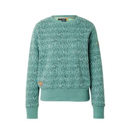 Ragwear Sweatshirt 'Heikke' female size L Turquoise / Dark green / White