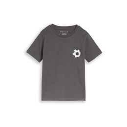 Tom Tailor T-Shirt Jungen Gr&ouml;&szlig;e 116/122 dunkelgrau / schwarz / wei&szlig;