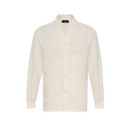 Antioch Button-Up Knit Cardigan Herren Gr&ouml;&szlig;e L wollwei&szlig;