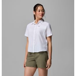 Columbia Damen Funktionsbluse, wei&szlig;, Gr. L, Obermaterial: 100% Polyester, Blusen, f&uuml;r Wandern und sportliche Aktivit&auml;ten geeignet, sportlicher Stil