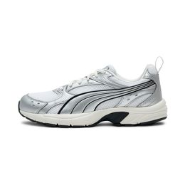 Puma Herren Sneaker "MILENIO TECH LT", Gr. 39Puma wei&szlig;, Puma silber, feather gray, Textil, unifarben, Schuhe
