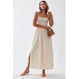 Maxikleid A-Form mit quadratischem Ausschnitt