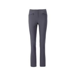 GOLDNER Damen 2-in-1-Hose "Elegante Stretchhose mit Schlupfbund", grau, Gr. 50, Obermaterial: 76% Viskose CV. 21% Polyamid PA. 3% Elasthan EL.,