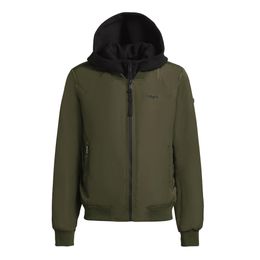 Khujo Jacke 'Seeam' Damen Gr&ouml;&szlig;e XL oliv / schwarz Sommerjacke