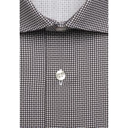 Seidensticker Herren Businesshemd "Schwarze Rose", grau, Gr. 38, bedruckt, 100% Baumwolle, Hemden, X-Slim 1/1 Kentkragen Druck