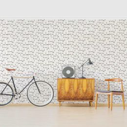 Bilderwelten Fototapete Vliestapete modern Wandtapete grau - Nat&uuml;rliches Muster Zellen Muster in Grau - Deko Wohnzimmer Schlafzimmer