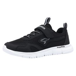 Kangaroos M&auml;dchen Sneaker "K-ETK ROOZ EV", Gr. 29, schwarz-wei&szlig;, Mesh, Synthetik, Schuhe