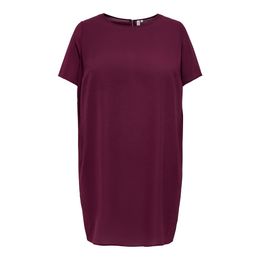 Only CARMAKOMA Damen Sommerkleid "CARLUX SS TUNIC DRESS WVN NOOS", lila, Gr. 42, unifarben, Web, Obermaterial: 97% Polyester, 3% Elasthan, Kleider,