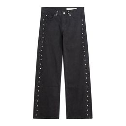 Bershka Jeans Damen Gr&ouml;&szlig;e 34 hellpink / black denim