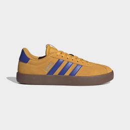 Herren Sneaker "VL COURT 3.0", adidas Sportswear, Gr. 38,5, gelb, Leder, Synthetik, Schuhe, inspiriert vom Design des adidas samba