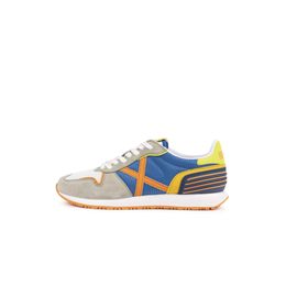 MUNICH Sneaker 'Massana' Herren Gr&ouml;&szlig;e 45 blau / taupe / orange
