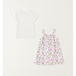 sarabanda M&auml;dchen Sommerkleid "BABY GIRL SET", bunt, Gr. 92, 47% Baumwolle, 47% Modal, 6% Elasthan - 98% Baumwolle, 2% Elasthan, Kleider