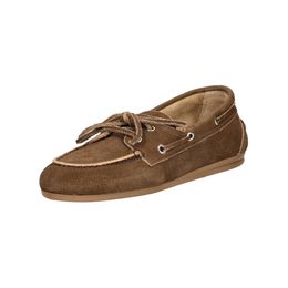 Pavement Damen Bootsschuh "Pavement Halbschuhe Veloursleder", Gr. 39, braun, Veloursleder, Schuhe