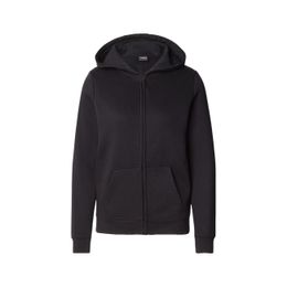 Urban Classics Damen Sweatjacke "Urban Classics Ladies Basic Essential Zip Hoody", schwarz, Gr. XXXL, unifarben, 50% Baumwolle, 50% Polyester,