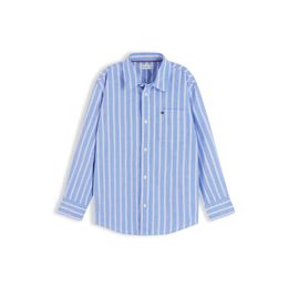 Tommy Hilfiger Button Up Shirt boy size 128 Light blue / Dark red / White