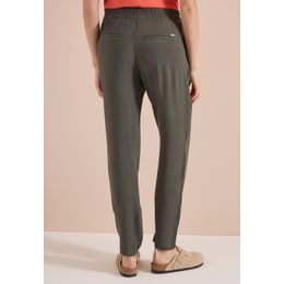 Cecil Damen Stoffhosekhaki, Gr. M, unifarben, Stoff, 100% Viskose, Hosen, Middle Waist