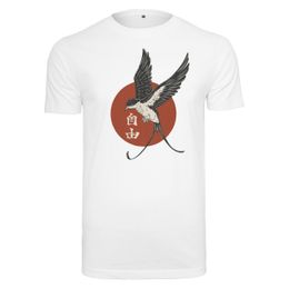 MisterTee Herren T-Shirt "MisterTee Herren Free Tee", wei&szlig;, Gr. M, unifarben, 100% Baumwolle, Shirts