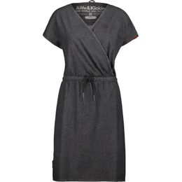 alife and kickin ALIFE & KICKIN Damen Sommerkleid "Damen OrnellaAK DNM Sommerkleid, Jeanskleid, Kleid", schwarz, Gr. XL, 98% Baumwolle, 2% Elasthan, Kleider