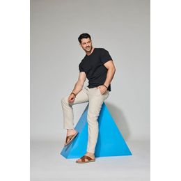 Rieker Herren Pantolette, Gr. 46, braun, Leder, unifarben mit Farbeinsatz, Schuhe, Sommerschuh, Strandschuh, Schlappen, Hausschuh mit Label