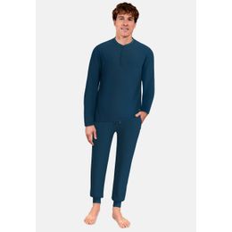 Tom Tailor Herren Pyjamahose, Gr. 52, blau, Single Jersey, Obermaterial: 100% Baumwolle, Hosen