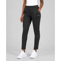 LPO Damen Sweatpants "EDINE Lounge", schwarz, Gr. 52, Jersey, 60% Polyester, 40% Baumwolle, Hosen, elastischer Bund mit Kordeln innen liegend