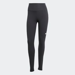 adidas Sportswear Workout Pants 'ESSENTIALS BIG LOGO COTTON' female size M/L Black / White