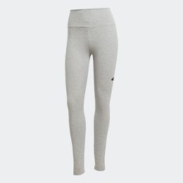 adidas Sportswear Workout Pants 'ESSENTIALS BIG LOGO COTTON' female size M Light grey / Black