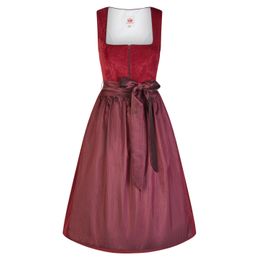 Spieth & Wensky SPIETH & WENSKY Damen Dirndl "Havard", rot, festlich, Gr. 32, uni, Obermaterial: 97% Polyester PES. 3% Elasthan EL. Futter: 95% Polyester PES. 5%