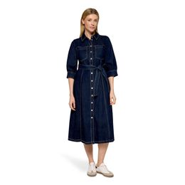 Betty Barclay Damen Hemdblusenkleid "Damen mit Knopfleiste", blau, Gr. 36, Obermaterial: 70% Baumwolle, 23% Polyester, 4% Lyocell, 3% Elasthan,