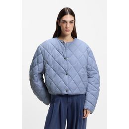 BOSS Orange Damen Steppjacke "Paressa Premium Damenmode", blau, Gr. 40, unifarben, Web, Obermaterial: 100% Polyamid, Jacken, &Uuml;bergangsjacke mit
