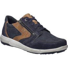 Josef Seibel Herren Schn&uuml;rschuh "Enrico 20, indigo-kombi", Gr. 45, blau, Obermaterial: 100% Rindsleder Leather cow., Schuhe