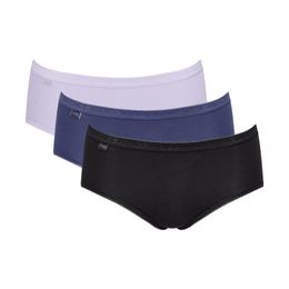 Sloggi Damen Midislip "Basic+ Midi", Gr. 42, bunt, Single Jersey, Obermaterial: 95% Baumwolle, 5% Elasthan, Unterhosen, perfekter Sitz, besonders