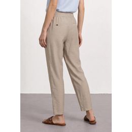 Street One Damen Jogger Pants, beige, Gr. 32, unifarben, Stoff, 82% Viskose, 18% Polyamid, Hosen, Middle Waist