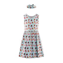 happy girls M&auml;dchen Sommerkleid "M&auml;dchenkleid", bunt, Gr. 104, Stoff, 100% Baumwolle, Kleider