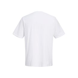 Jack & Jones PlusSize Herren T-Shirt "JORCASSIS TEE SS CREW NECK FST PLS", wei&szlig;, Gr. 5XL, JACK & JONES PLUSSIZE, bedruckt, Jersey, Obermaterial: 100% Baumwolle, Shirts,