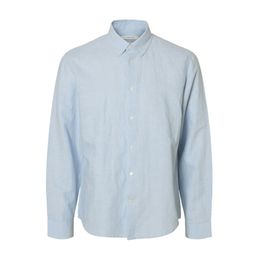 Selected Button Up Shirt 'SLHCLAY' male size XL Light blue