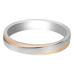 Adelia&acute;s ADELIA ́S Herren Fingerring "Herren Ring aus Edelstahl", 62, Edelstahl, rosa, Edelstahl, Fingerringe