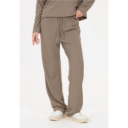 ENDURANCE ATHLECIA ATHLECIA Damen Sweathose "Cardall", beige, Gr. 46, unifarben, 66% Polyester, 28% Viskose, 6% Elasthan, Hosen, in komfortabler Qualit&auml;t