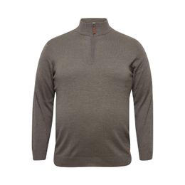 Blend Herren Strickfleece-Pullover "Strickpullover BHRobin Big & Tall", grau, Gr. XXXL, Obermaterial: 50% Baumwolle CO. 50% Polyacryl PAN., Pullover
