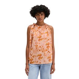Marc O'Polo MARC O'POLO Damen Blusentop "aus bedrucktem Baumwoll-Voile", rosa, Gr. 44, bedruckt, Obermaterial: 100% Baumwolle, Blusen