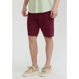 FELIX HARDY Herren Chinoshorts "Leinenshorts"bordeaux, Gr. L, 70% Baumwolle, 30% Leinen, Hosen