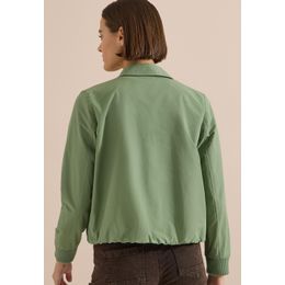 Cecil Damen Jackenblazerdeep matcha gr&uuml;n, Gr. L, unifarben, Web, Obermaterial: 58% Baumwolle, 42% Nylon. Futter: 100% Polyester, Blazer, Blouson mit