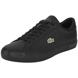 Lacoste Herren Sneaker "POWERCOURT", Gr. 44,5, schwarz, Leder, Schuhe